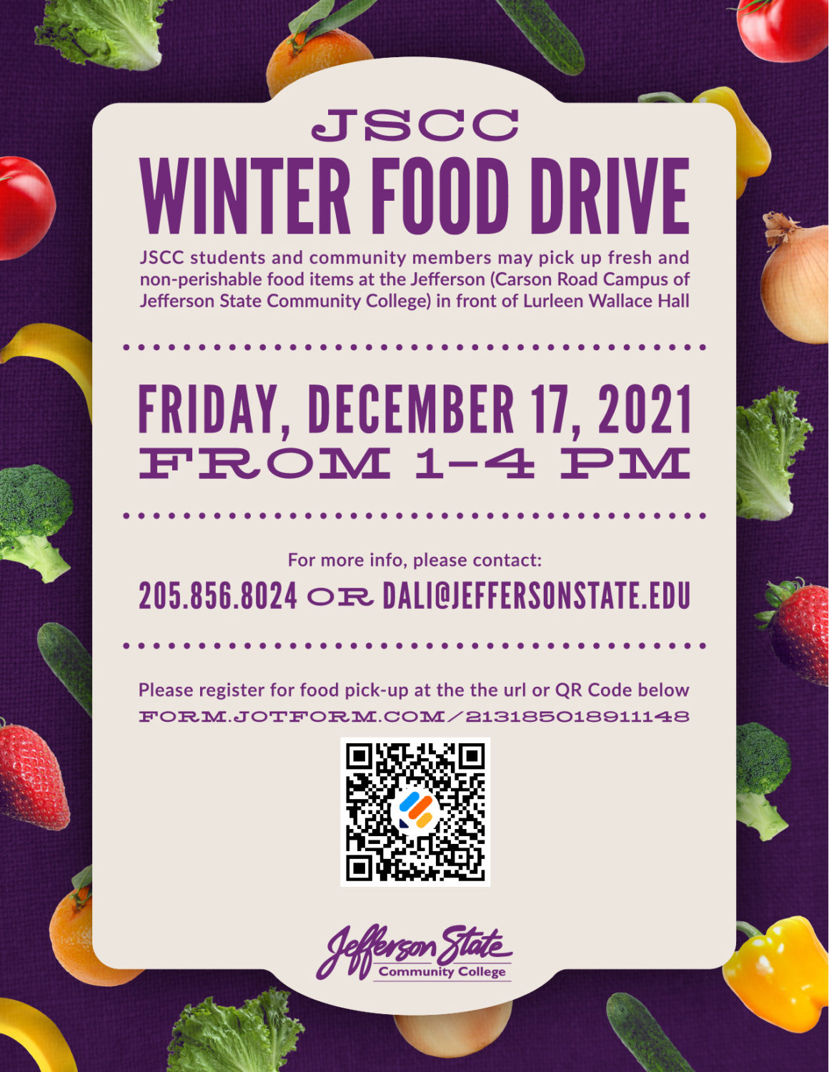 Winter Food Drive Helps Families in Need - Jefferson State Community ...