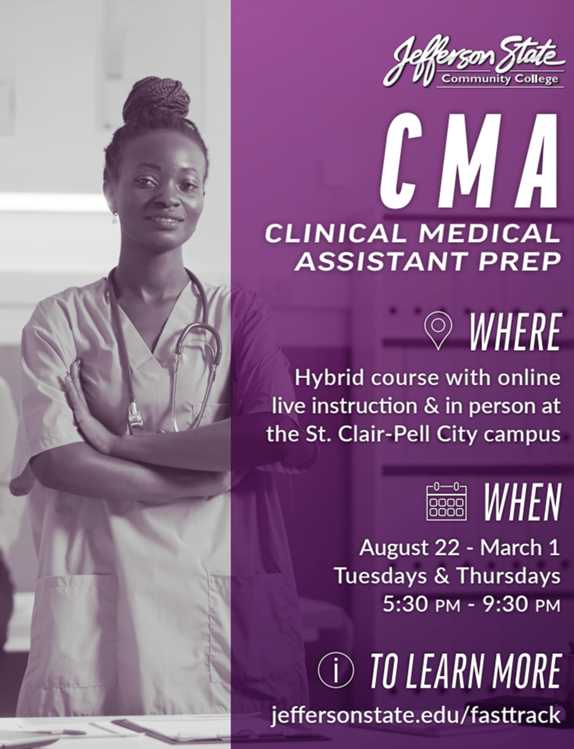 New Clinical Medical Assistant Fast-Track Class - Jefferson State ...