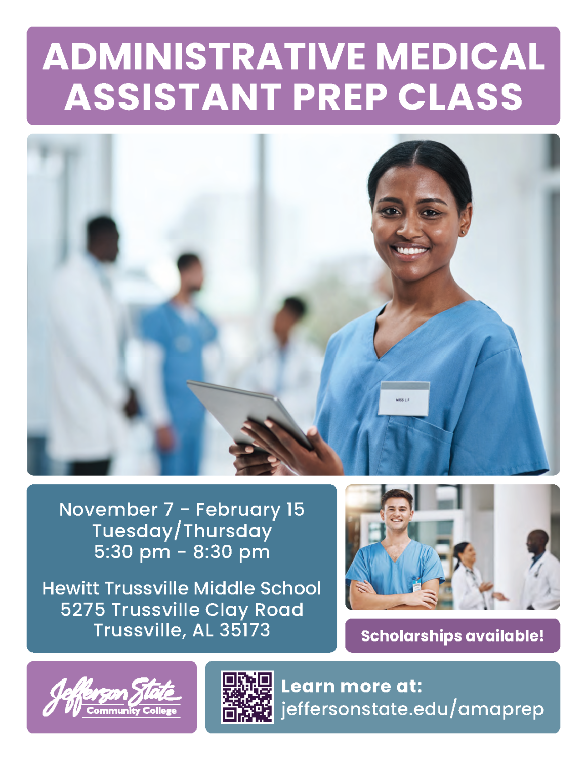 Administrative Medical Assistant Prep Class Flyer - Jefferson State ...