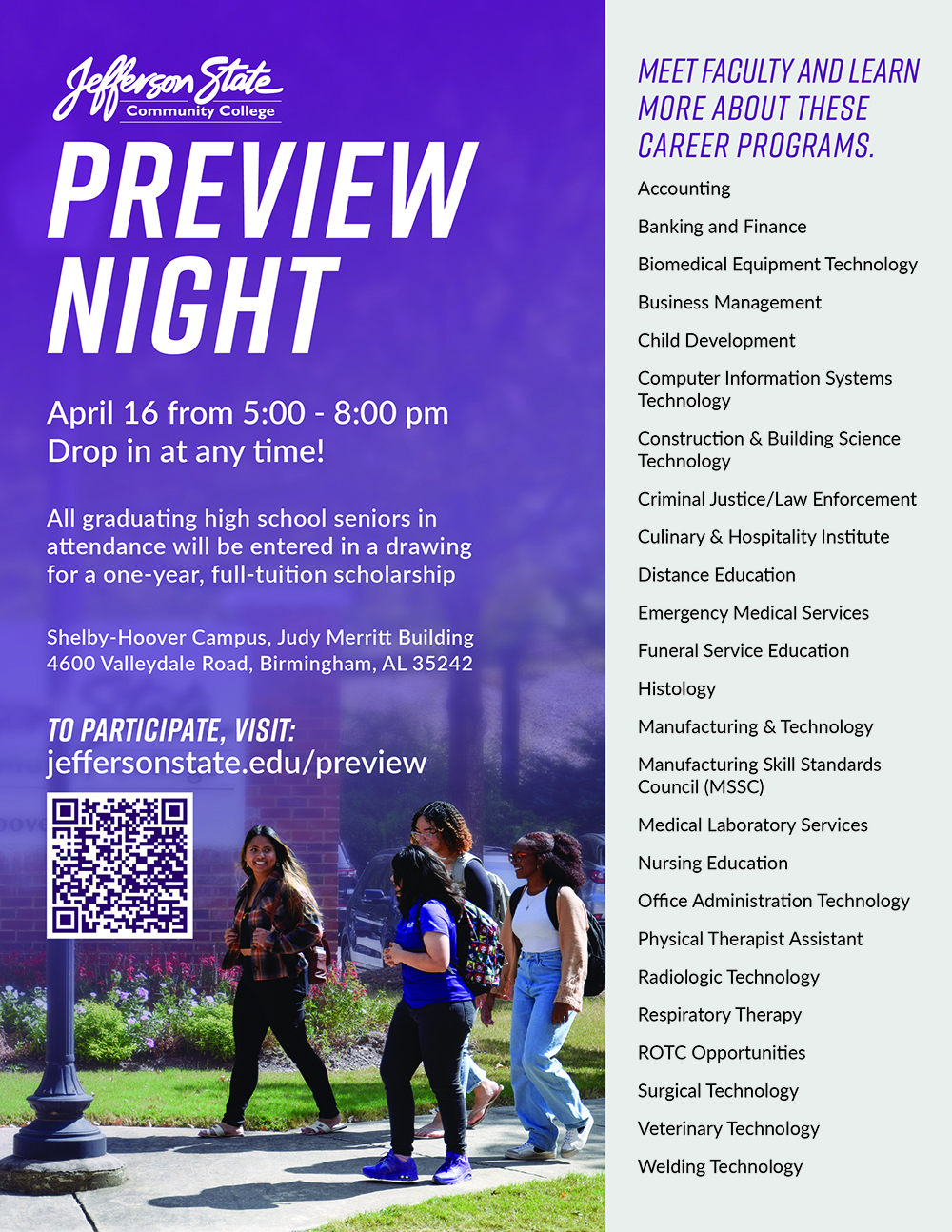 Jefferson State Hosts Preview Night - Jefferson State Community College